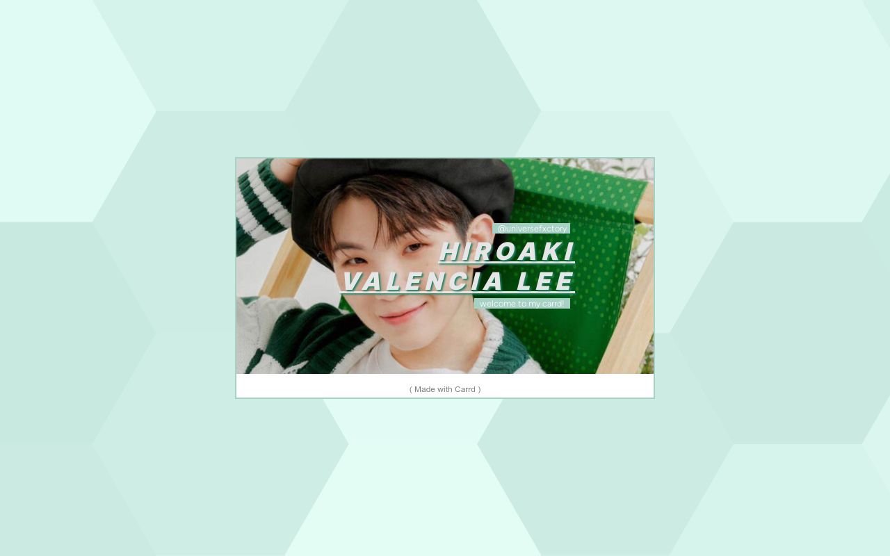 HIROAKI LEE'S CARRD.